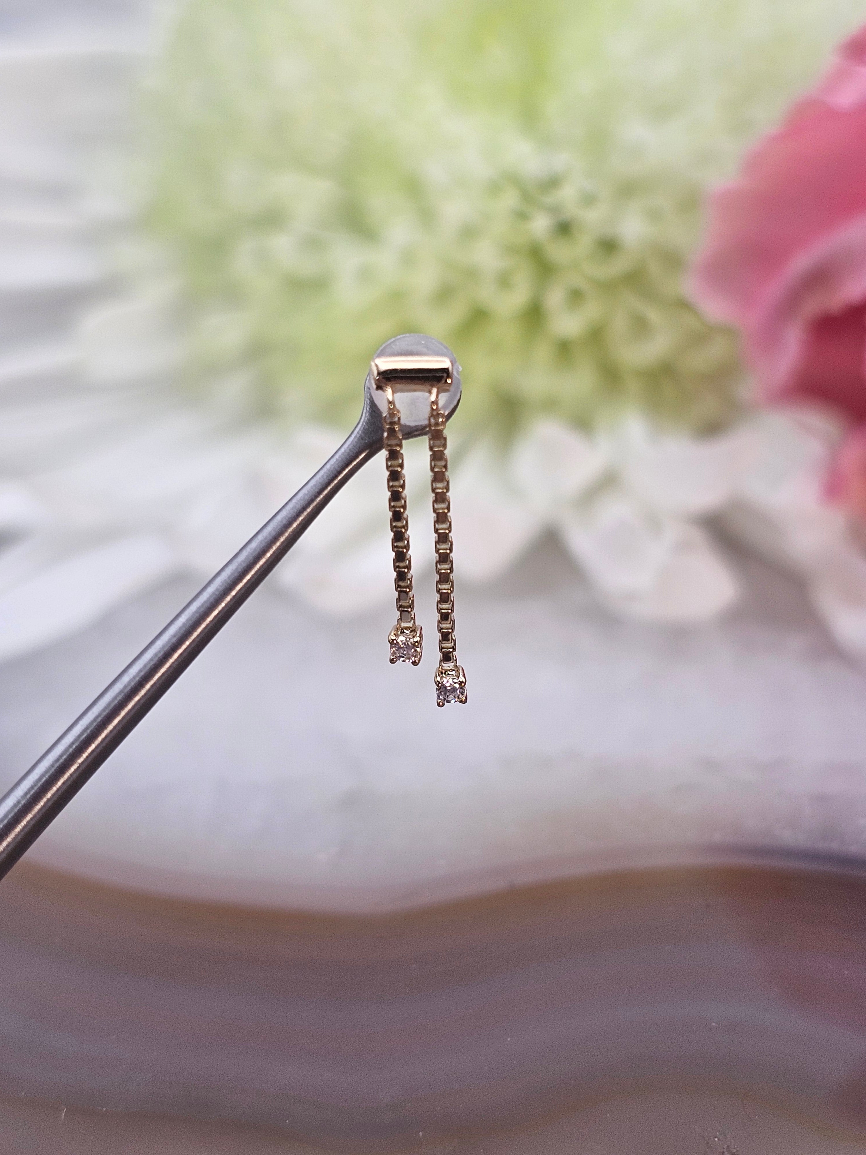 Ember yellow gold Power Play with cubic zirconia – Facet Piercing and ...